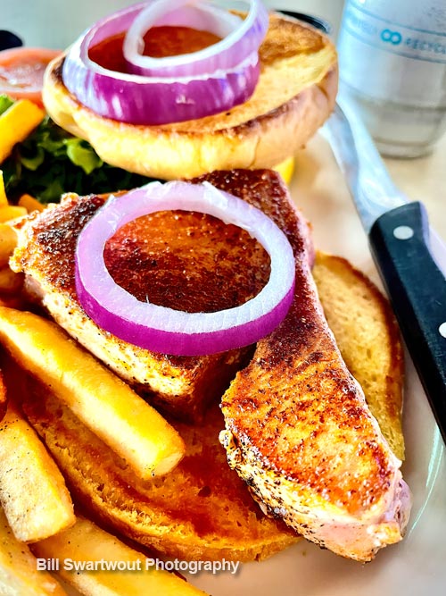 Blackened Tuna Sammy for Lunch and a Still Life